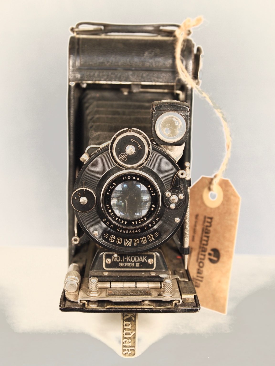 Cámara de fotos de Fuelle Kodak nº1 Serie III Compur - Mamanoalla